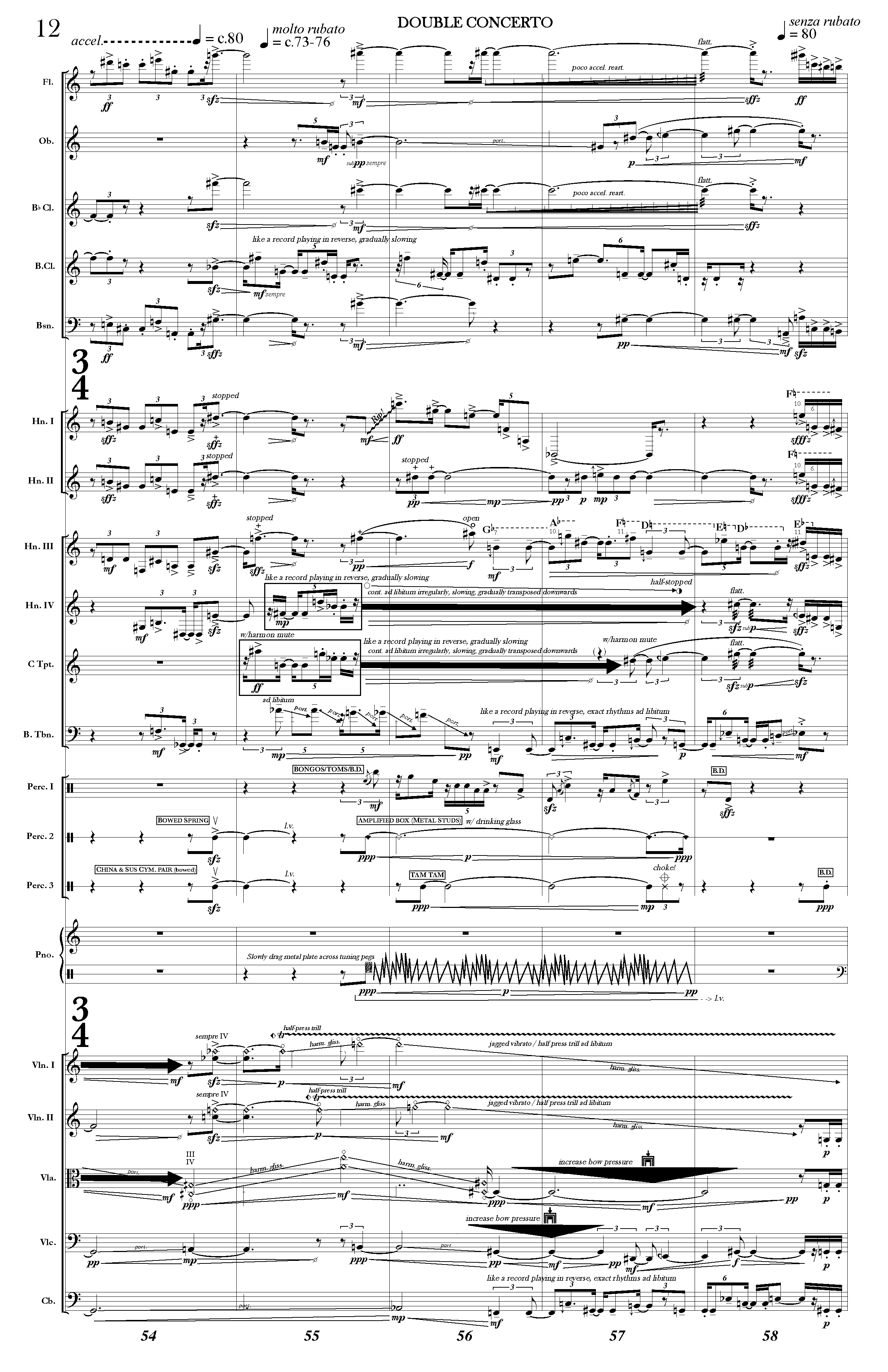 Double Concerto for Two Horns and Chamber Orchestra