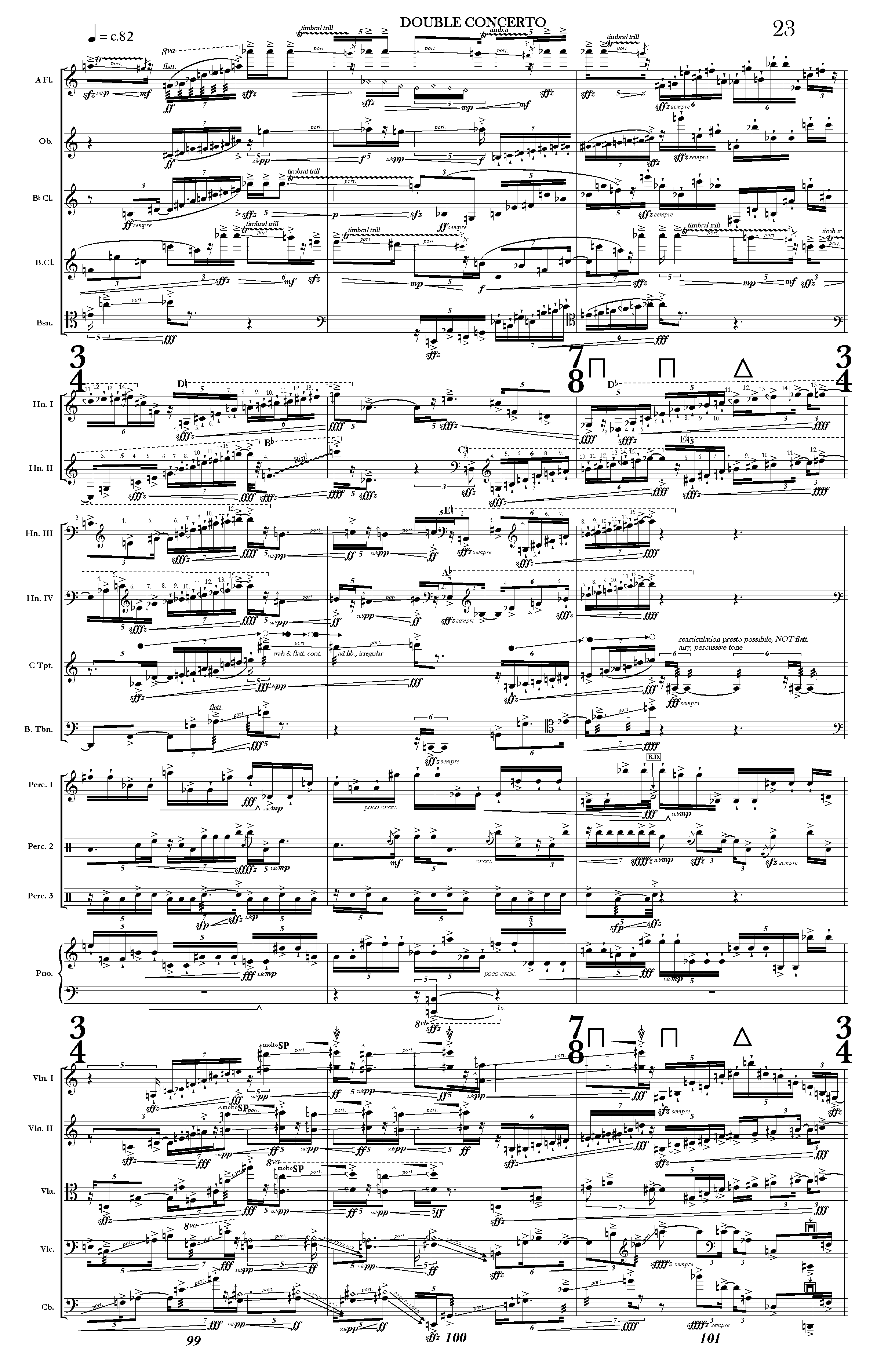 Double Concerto for Two Horns and Chamber Orchestra