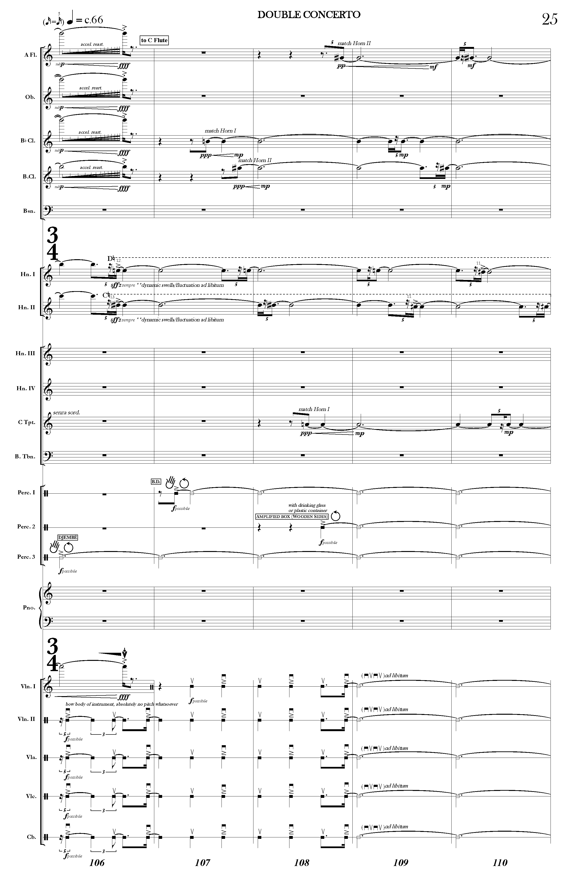 Double Concerto for Two Horns and Chamber Orchestra